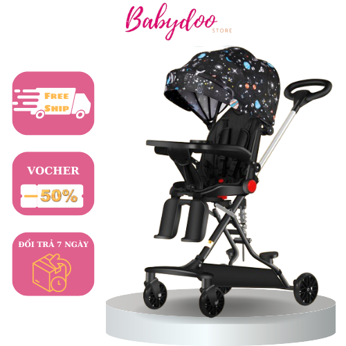 Xe Đẩy Cho Bé Gấp Gọn BABYDOO M9 Bản Nâng Cấp,Xoay 360 Độ,Ngồi Hoặc Nằm ...