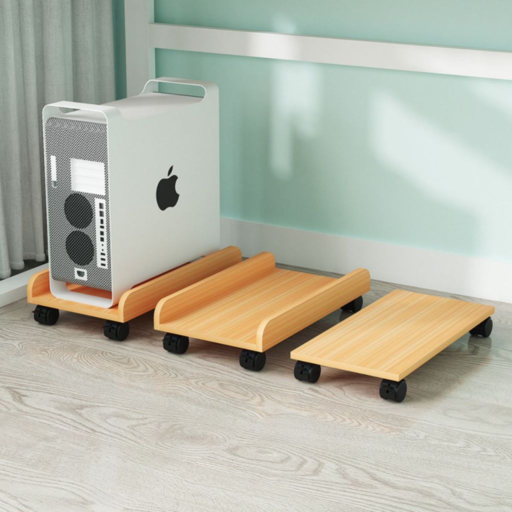 Kệ để CPU di động có bánh xe chốt cố định, gỗ công nghiệp MDF dùng làm ...