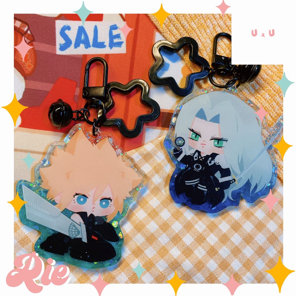 RIE | Final Fantasy 7 - Sephiroth Cloud keychain | Shopee Việt Nam