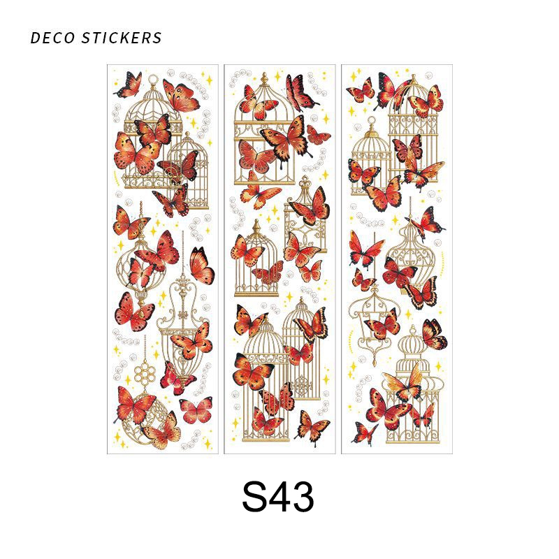 Set 3 tấm deco sticker phong cách Vintage Cloister DIY | Shopee Việt Nam
