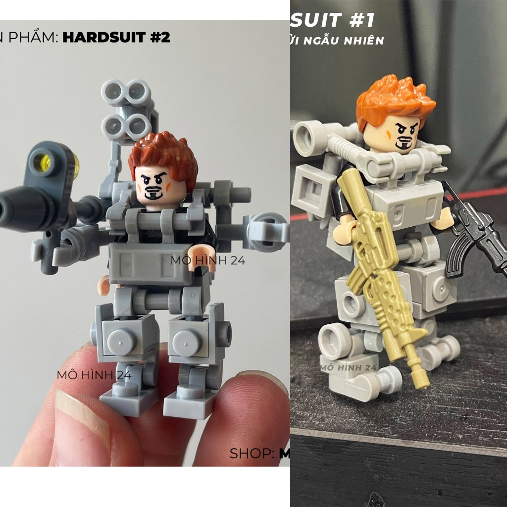 Đồ chơi lắp ráp xếp hình mini Hard Suit #1 MOC MINI hardsuit người máy ...