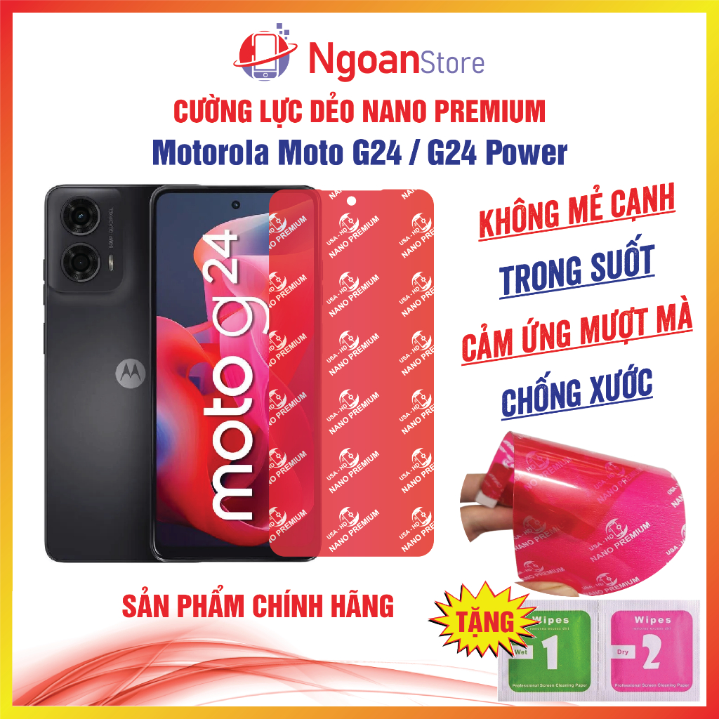 Cường lực dẻo Motorola Moto G24 / G24 Power chống xước vỡ bảo vệ màn ...