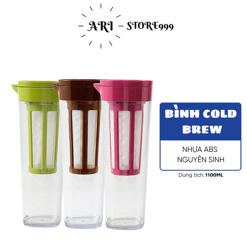 Bình pha cafe COLD BREW (cà phê ủ lạnh) nhựa nguyên sinh ABS 1,1L ...