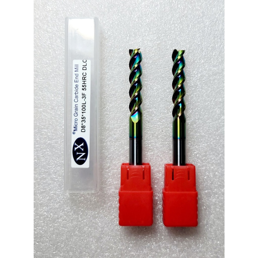 (D1 - D8) Dao phay ngón hợp kim phủ DLC chuyên phay nhôm, nhựa siêu cứng, siêu sắc. | Shopee ...