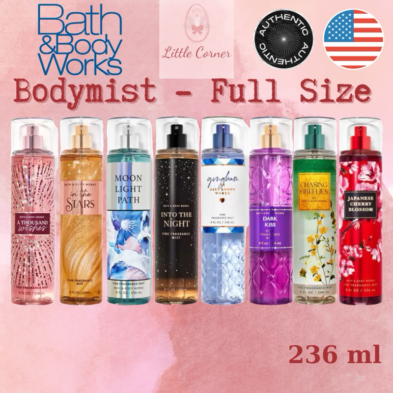 [Full Size] [Link 1] Xịt thơm Body mist BATH AND BODY WORKS (BBW) 236ml | Shopee Việt Nam
