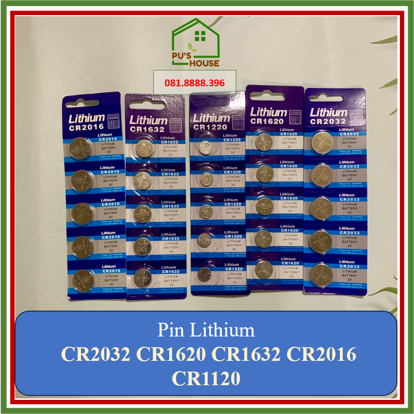 [Loại Xịn] 1 Viên Pin Cúc Áo CR2032 CR1620 CR1632 CR2016 CR1120 ,Pin ...
