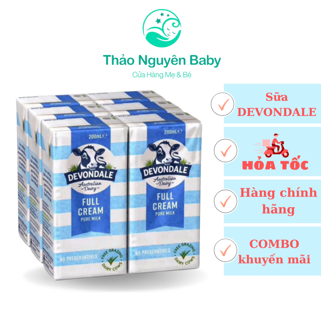 [HÀNG SẴN - Date 2025] Sữa Tươi DEVONDALE 200ML - Sữa Tươi Úc | Shopee Việt Nam