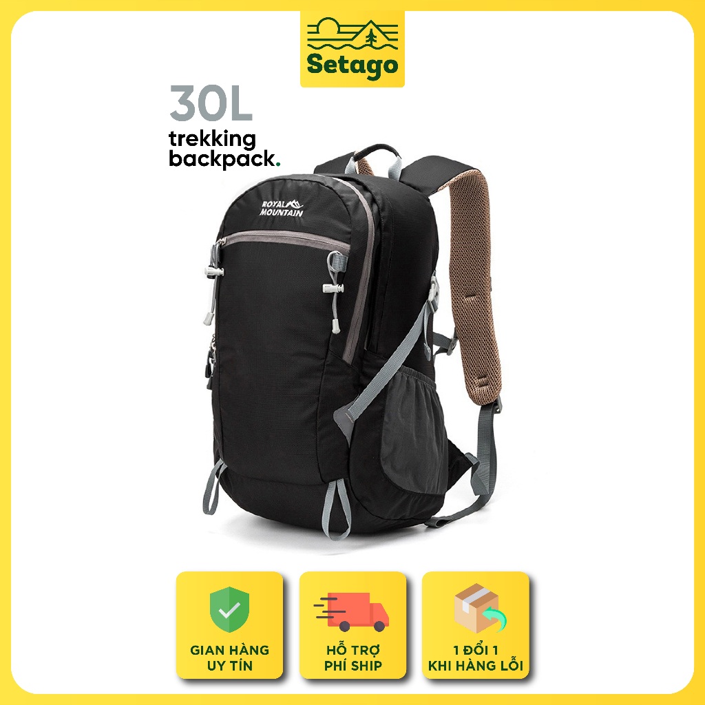Balo Trekking 30L Royal Mountain - Balo leo núi, balo du lịch - Hoàn hảo cho chuyến leo núi 2N1Đ ...