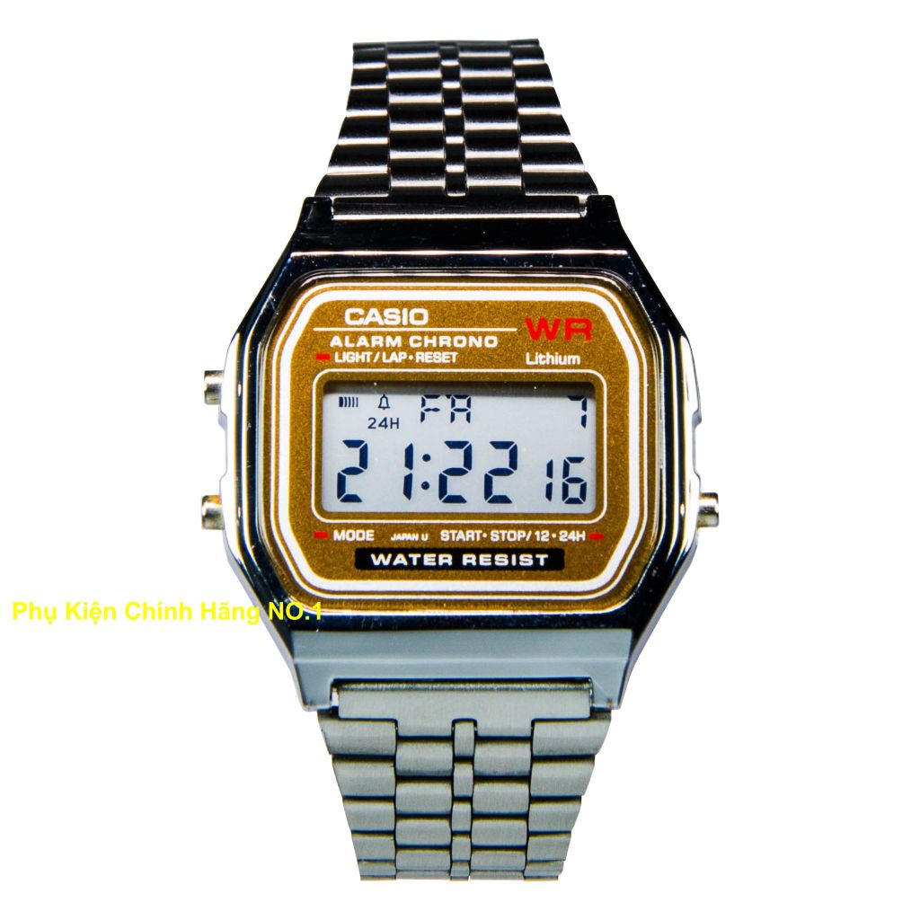 Đồng Hồ Nam Casio A159 Gold .g., Made In Japan, Chống Nước, Siêu Bền ...