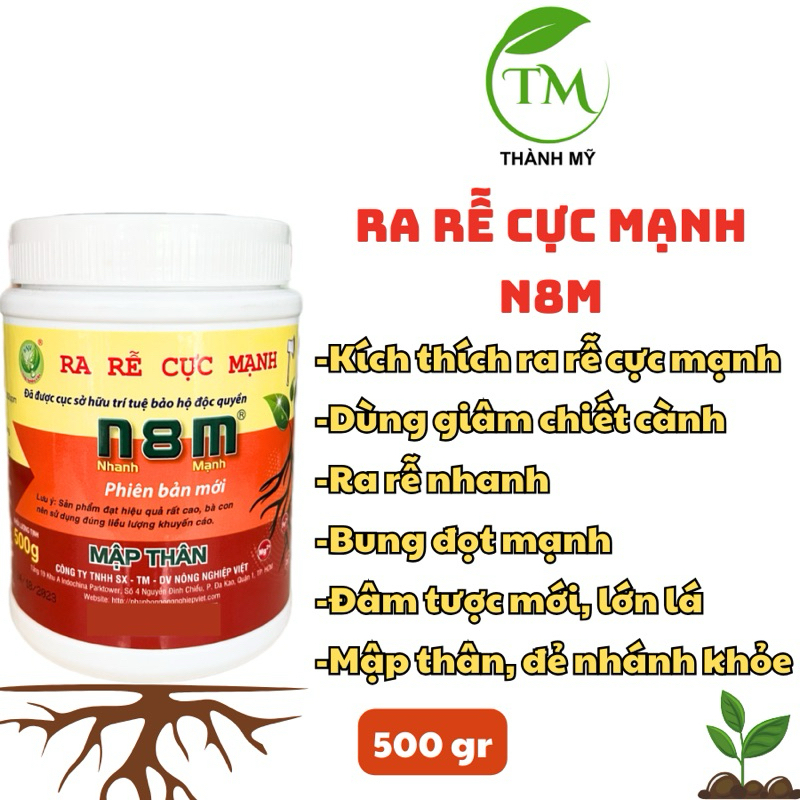 Thuốc kích rễ cực mạnh N3M cải tiến mạnh hơn hiệu quả hơn N8M hộp 500g ...