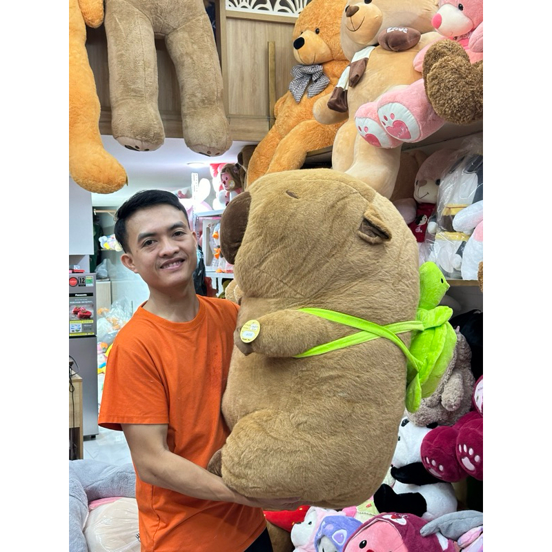 Gấu Bông Capybara khổng lồ kích thước 90cm, capybara siêu to HÀNG CÓ ...