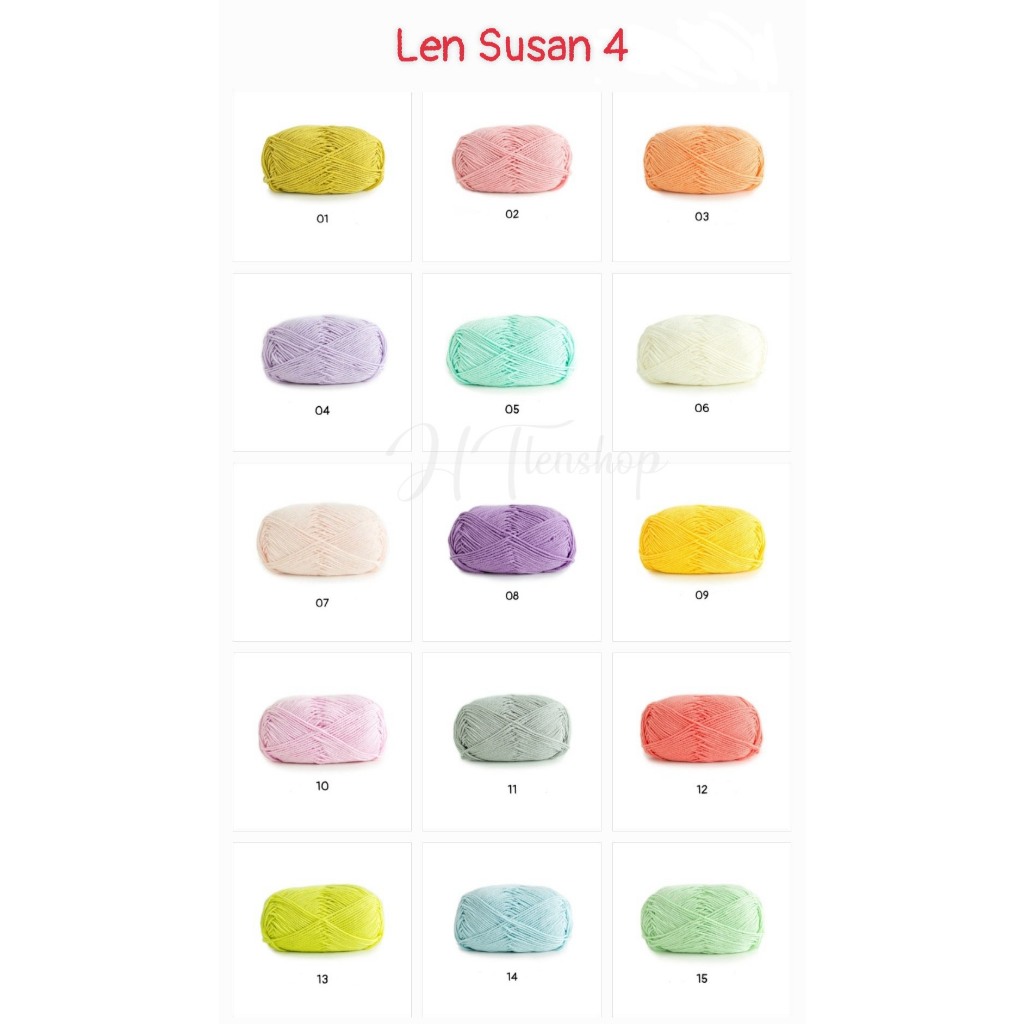 Len Susan 4 chính hãng ( màu trơn) | Shopee Việt Nam