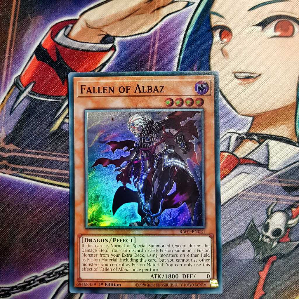 Thẻ bài Yugioh chính hãng | Fallen of Albaz | RA01 Super Rare | Shopee ...