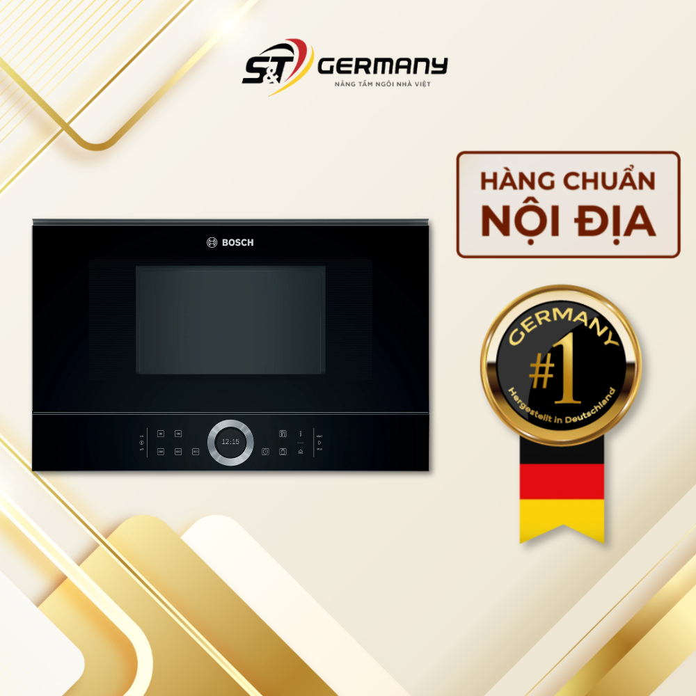 Lò vi sóng BOSCH BFL634GB1 lắp âm tủ Nội Địa Đức, Lò vi sóng cao cấp khoang chứa lớn tiện lợi ...