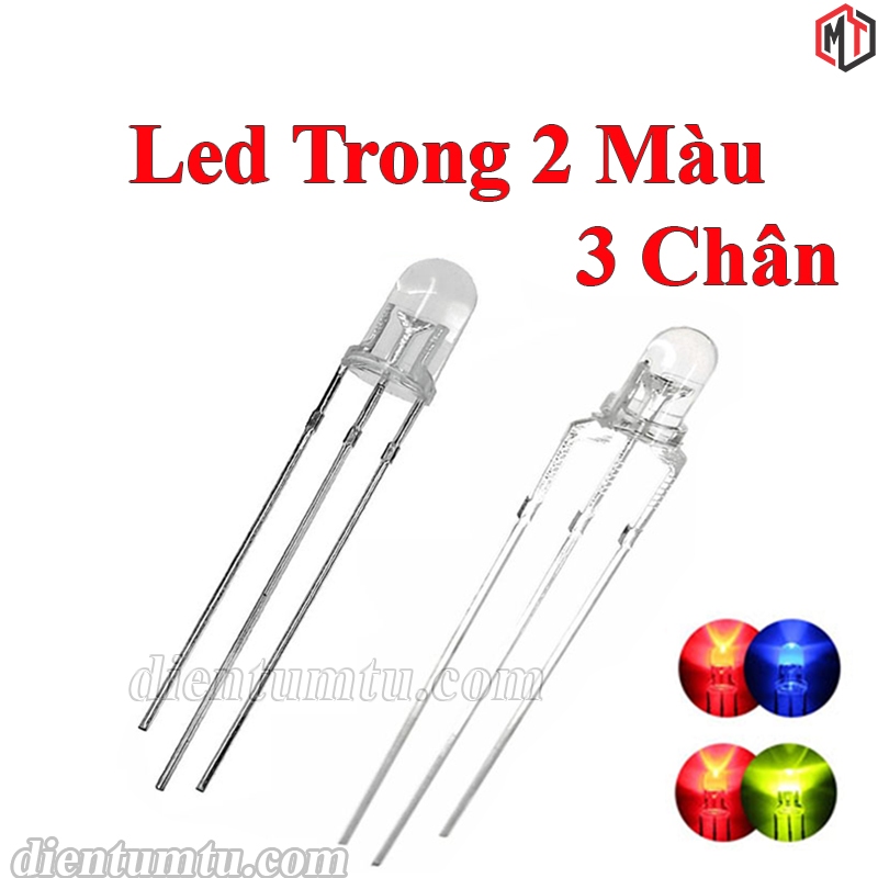 Led Trong 2 Màu 3 Chân | Shopee Việt Nam