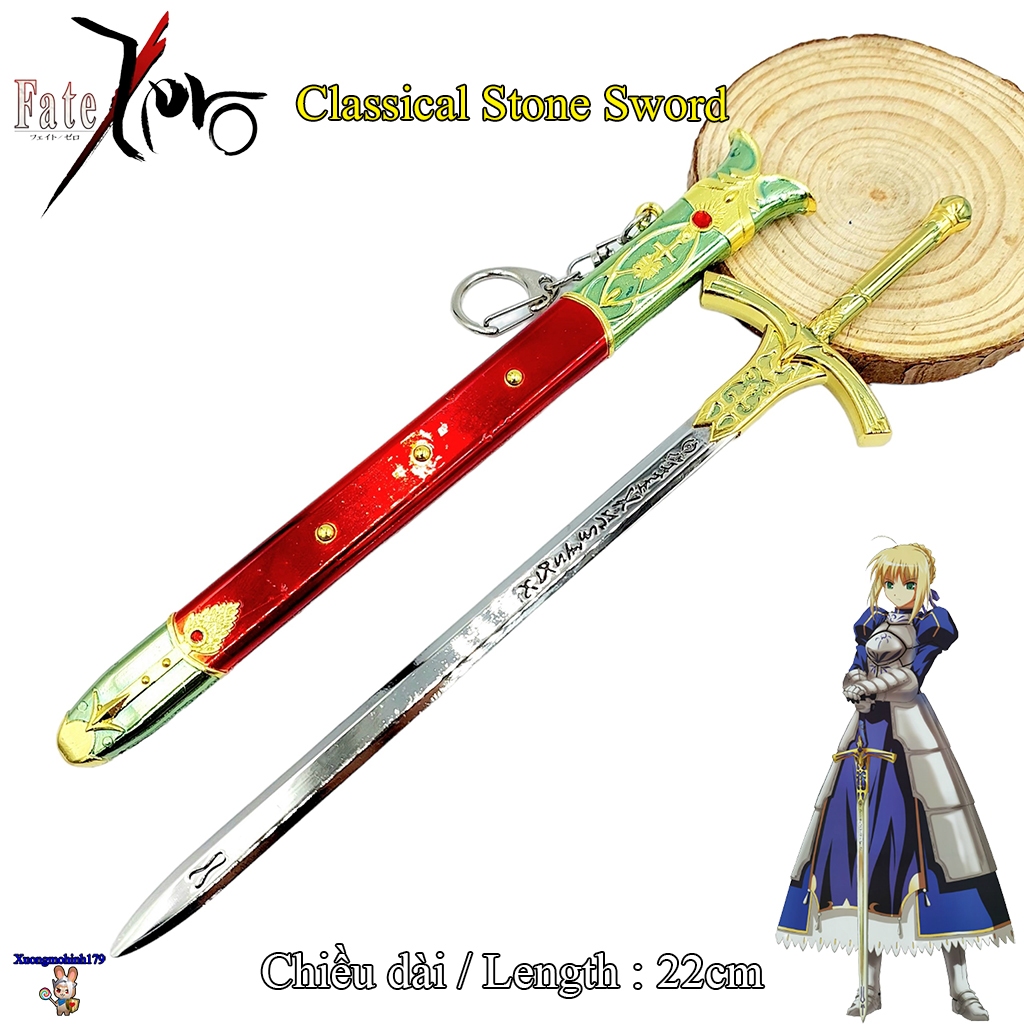 Mô hình sưu tầm Fate Excalibur Saber Classical Stone Sword kiếm kim ...