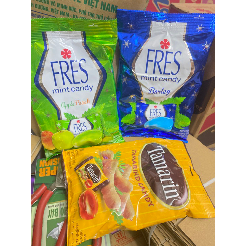 Kẹo Cứng FRES MINT Vị Táo,Bạc Hà, Me Tamarin Mayora Gói 135g/150g ...