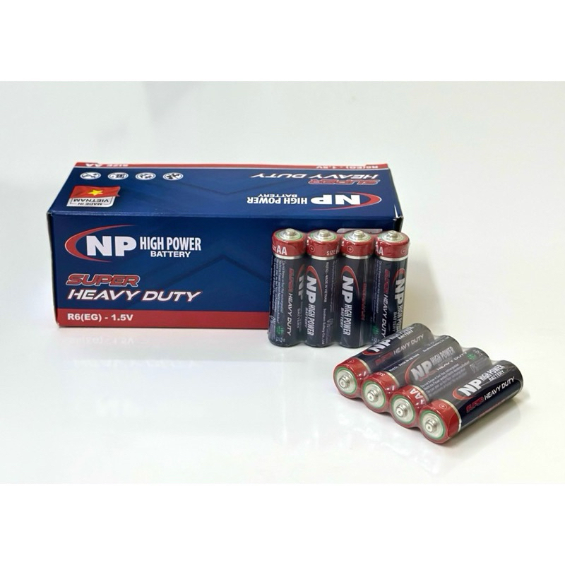 Pin 2A/3A ( SIZE AA/AAA) HỘP 40 Viên. Hãng NP VỎ BẰNG SẮT | Shopee Việt Nam
