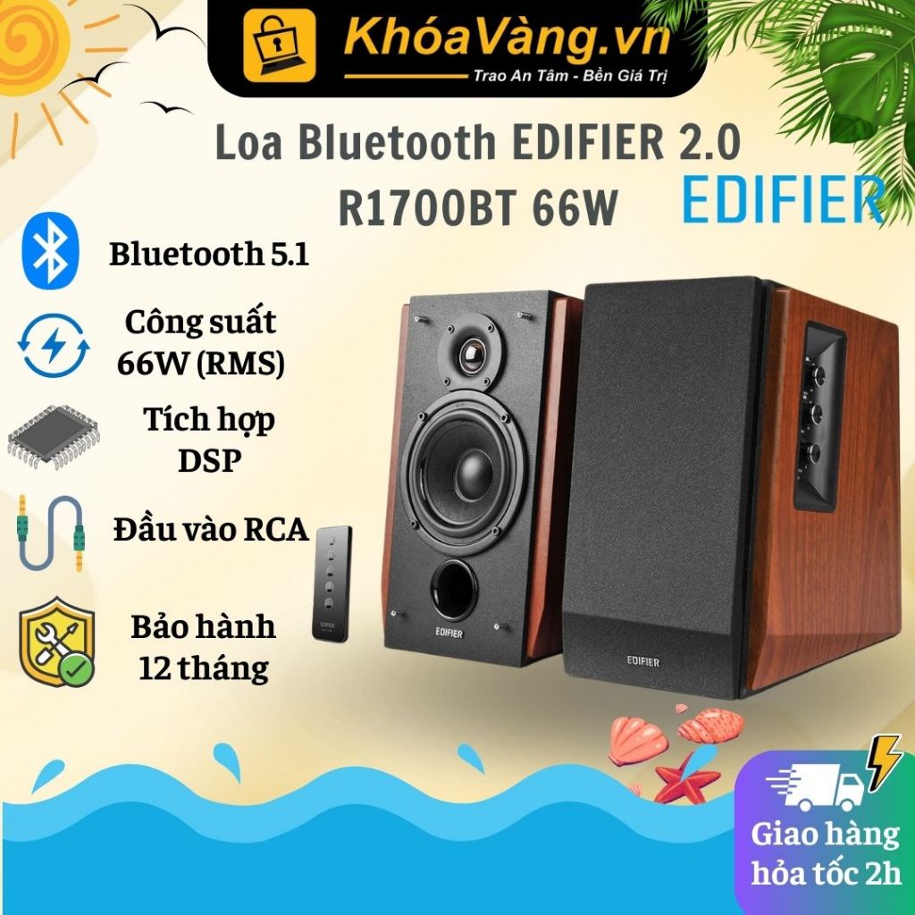 Loa Bluetooth EDIFIER 2.0 R1700BT | Công suất 66W | Hỗ trợ cổng RCA ...