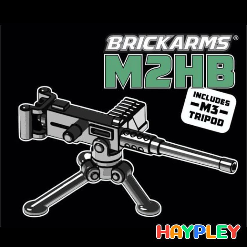 BrickArms Súng máy hạng nặng M2HB (kèm giá súng) cho nhân vật LEGO ...