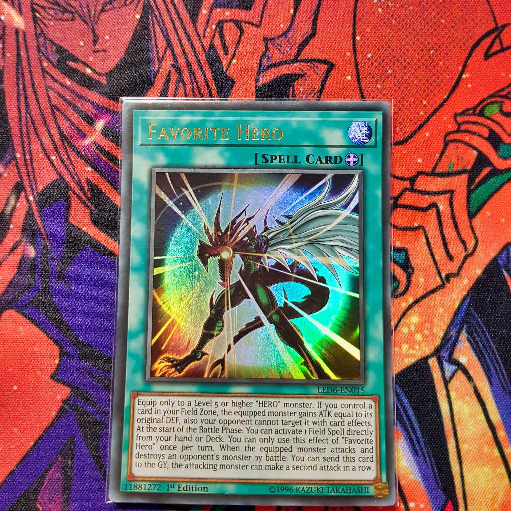 Thẻ bài Yugioh chính hãng | Favorite Hero | LED6 Ultra rare. | Shopee ...