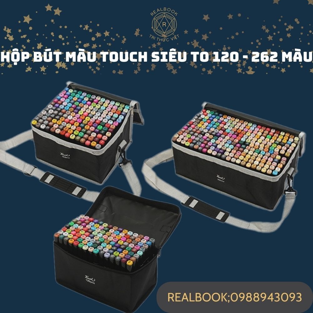 Bút màu Marker Touch hộp SIÊU TO 120/168/262 màu , Tăng 50% màu so với ...