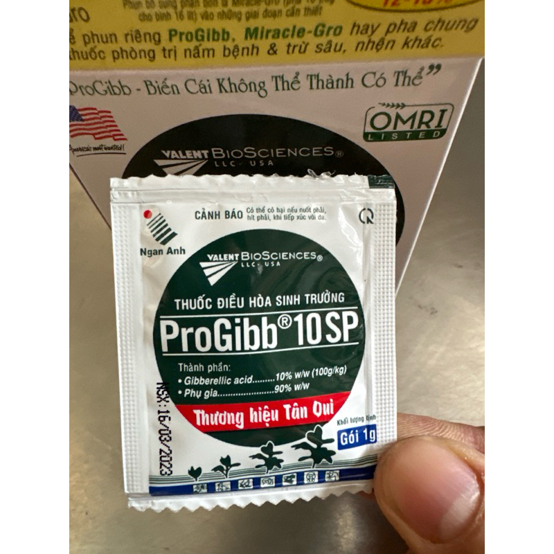 Điều hoà sinh trưởng sinh học ProGibb 10SP gói 1gr | Shopee Việt Nam