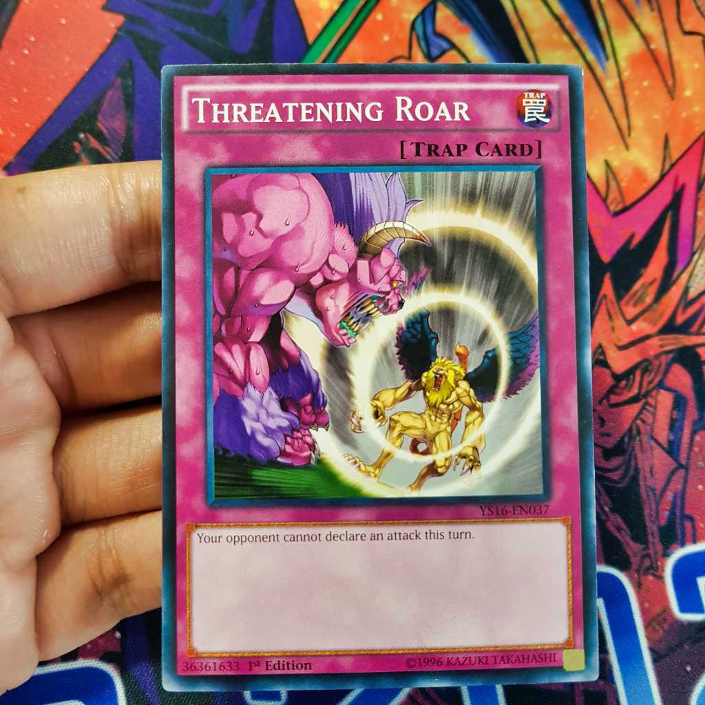 Thẻ bài Yugioh chính hãng | Threatening Roar | YS16 common. | Shopee ...