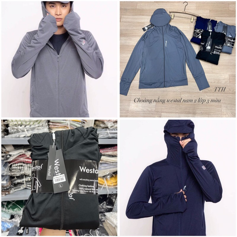 ÁO CHỐNG NẮNG NAM WESTAL 2 LỚP 3 MÀU | Shopee Việt Nam