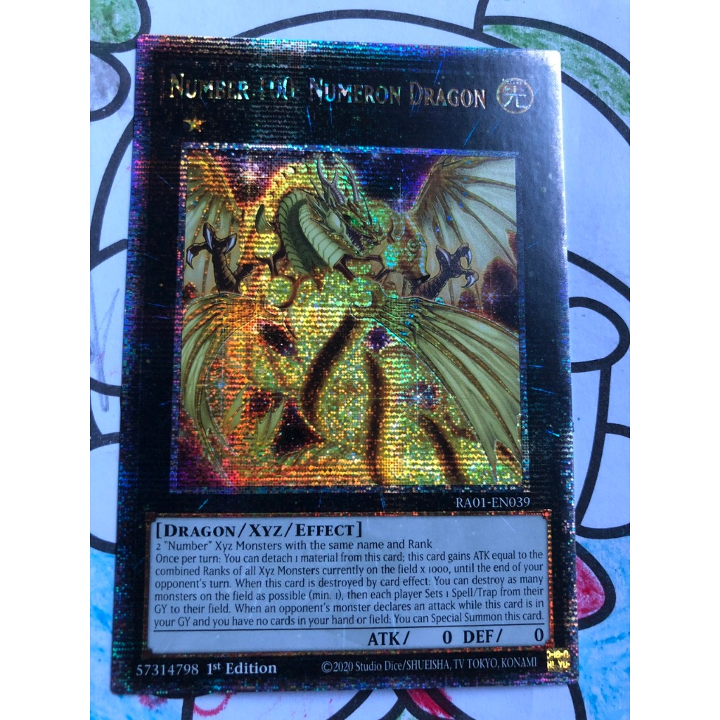Thẻ bài Yugioh - TCG - Number 100: Numeron Dragon - RA01-EN039 ...