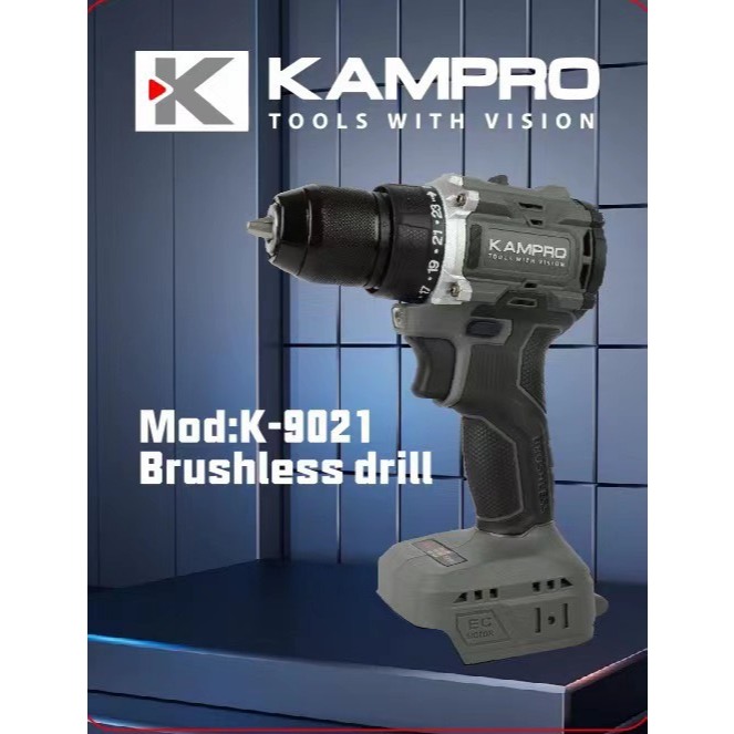 Máy Khoan Pin đầu 10 Từ KAMPRO K-9021 Động cơ từ không than cò vô cấp ...