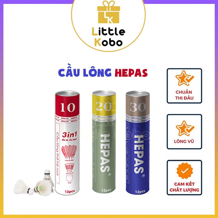 [Hepas] Ống Cầu Lông Hepas 3in1 Bán Nhân Tạo Chính Hãng Chất Lượng Cao ...