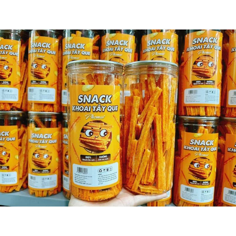 Bánh snack khoai tây que phô mai hũ pet 230g (HMH Store) | Shopee Việt Nam