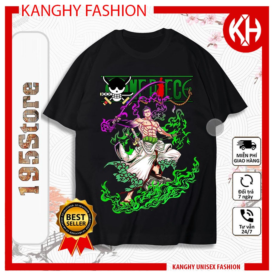 Áo One Piece, Áo Luffy Gear 5, Zoro, Sanji, Ace mẫu mới, chất thun co ...
