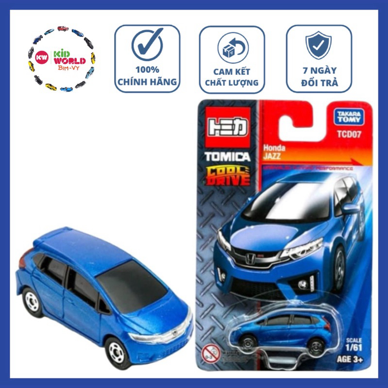 Xe mô hình Tomica Card Cool Drive Honda Jazz TCD07. Made in China. Tỷ ...