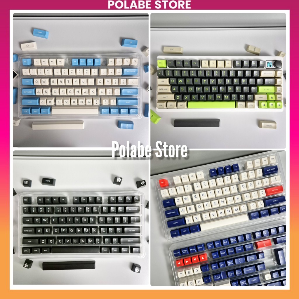 [XẢ KHO] Keycap SA Maxkey Navy Green Screen woB profile bàn phím cơ ...