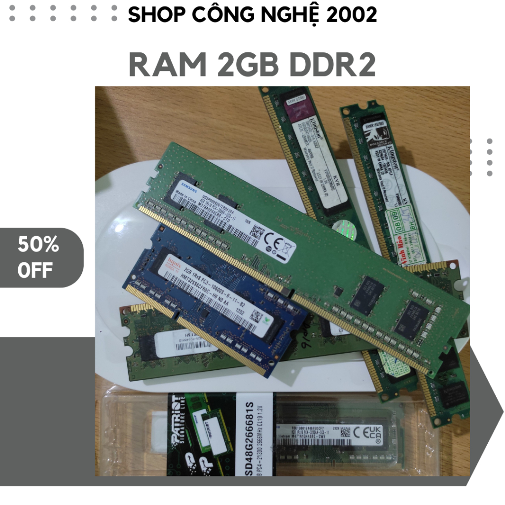 RAM PC 2GB DDR2 1.8V CÁC HÃNG | Shopee Việt Nam