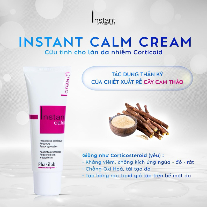 Kem dưỡng phục hồi Instant calm cream phục hồi da, giảm kích ứng đỏ da ...