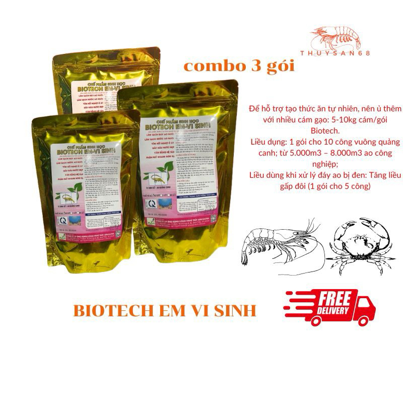 Men vi sinh biotech combo 3 gói | Shopee Việt Nam