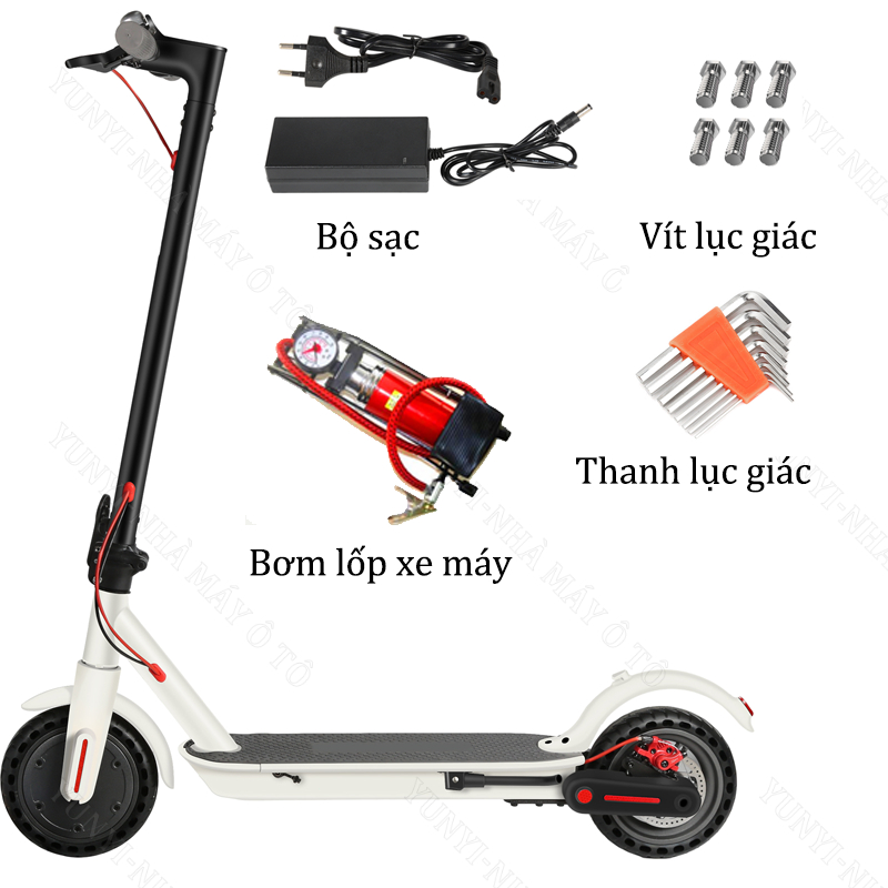 YUNYI xe điện mini e scooter cao cấp gấp gọn mới xe scooter điện gấp gọn có thể đạt tới 25km/h ...