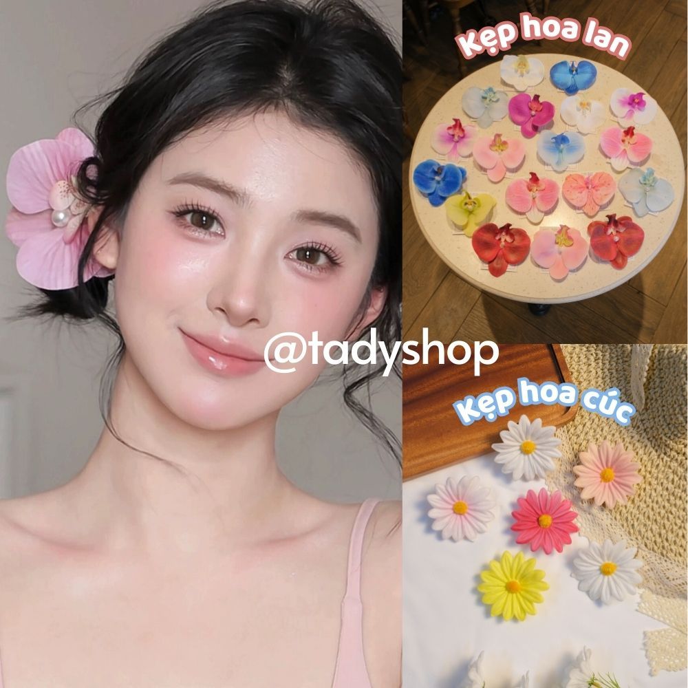 Kẹp Hoa Cúc Daisy, Kẹp Hoa Lan Hồ Điệp Cài Tóc Đi Biển | Shopee Việt Nam