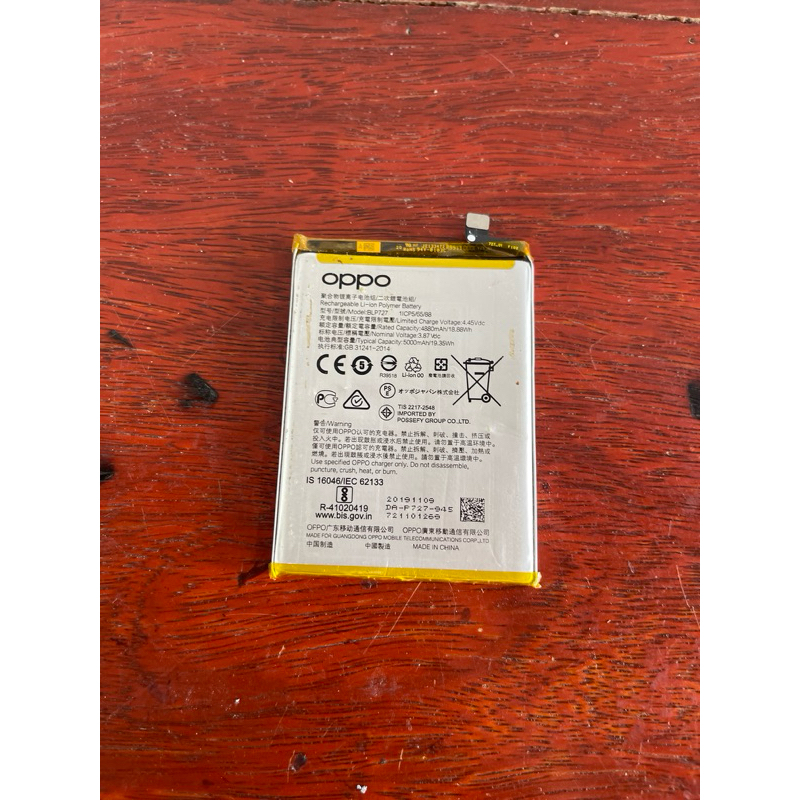 Pin Oppo BLP727 / A9-2020 / A5-2020 (Zin) | Shopee Việt Nam