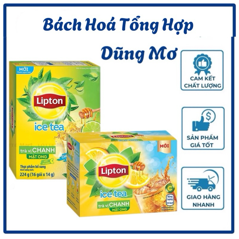 Trà Lipton Chanh Mật Ong Hộp 16 Gói 12G | Bách Hoá Tổng Hợp Dũng Mơ ...