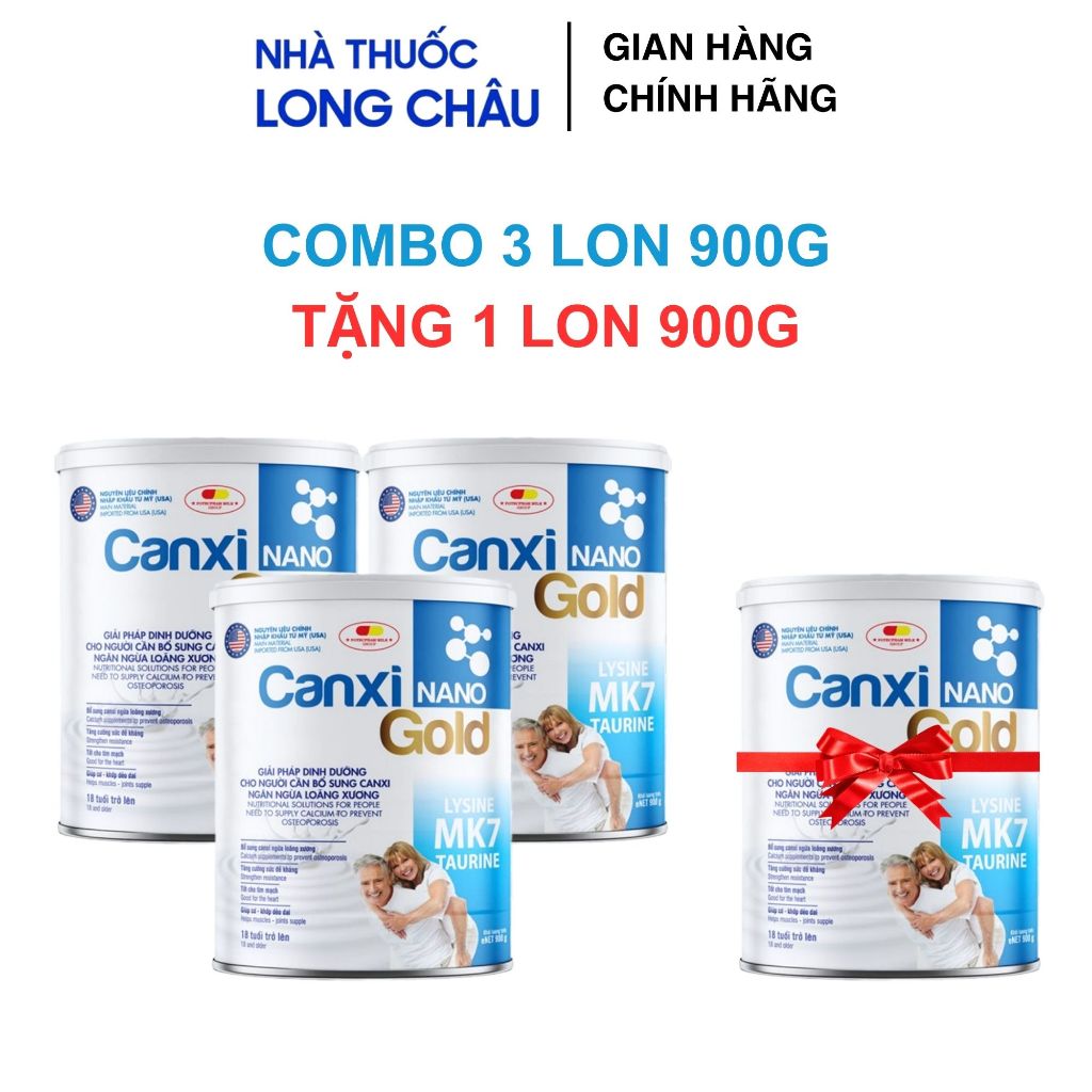 Sữa CanXi Cho Người Già Hỗ Trợ Xương Khớp Bổ Sung Canxi Ngăn Ngừa Loãng Xương Canxi Nano Gold ...