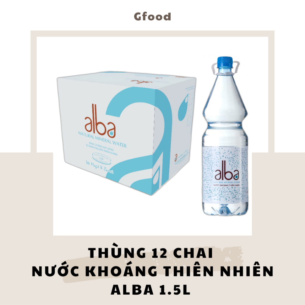 [THÙNG 12 CHAI] Alba Nước Khoáng Thiên Nhiên 1.5L | Shopee Việt Nam