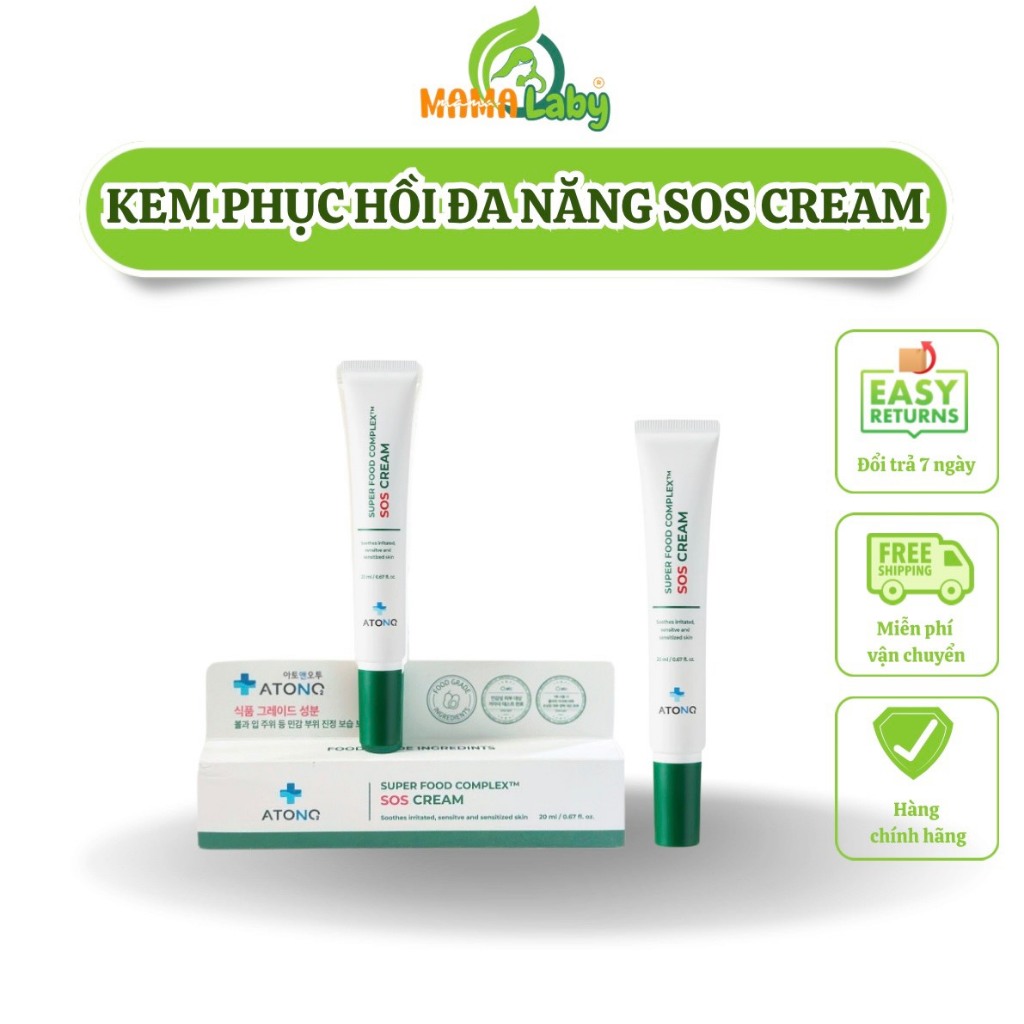 Kem dưỡng phục hồi SOS Cream ATONO2 làm dịu da nhanh chóng cho trẻ sơ sinh | Shopee Việt Nam