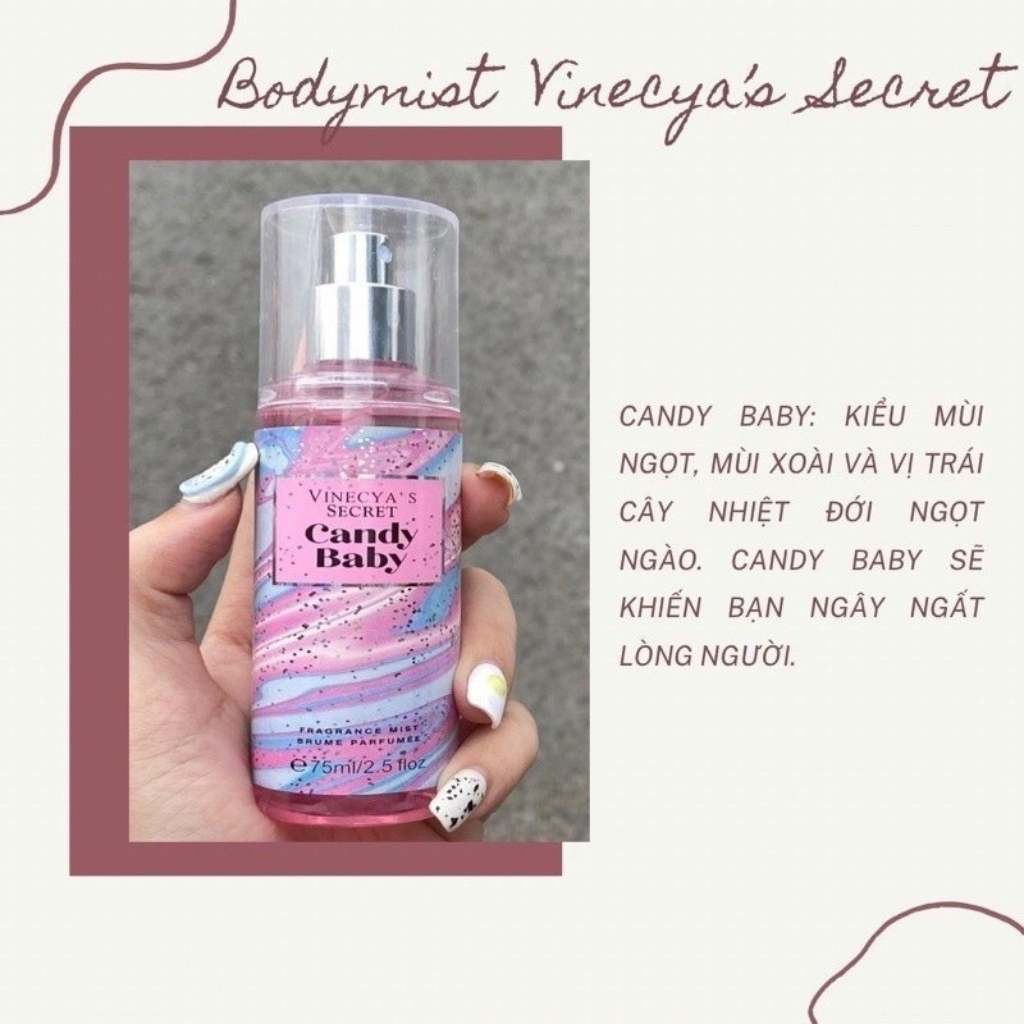 Xịt thơm body mist chai 75ml mới siêu thơm - Vinecya’s AME COSMETIC ...