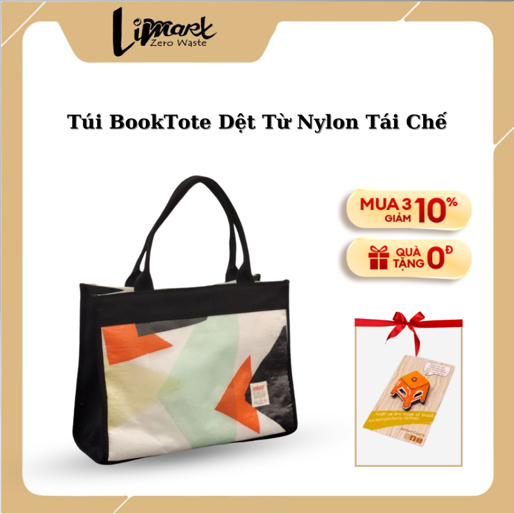 Túi booktote nilong tái chế Limloop | Shopee Việt Nam