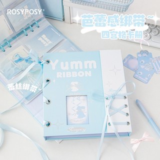 (Sẵn) Binder Ribbon Rosy Posy Size A5 4 Ô, Binder Đựng Card Style ...