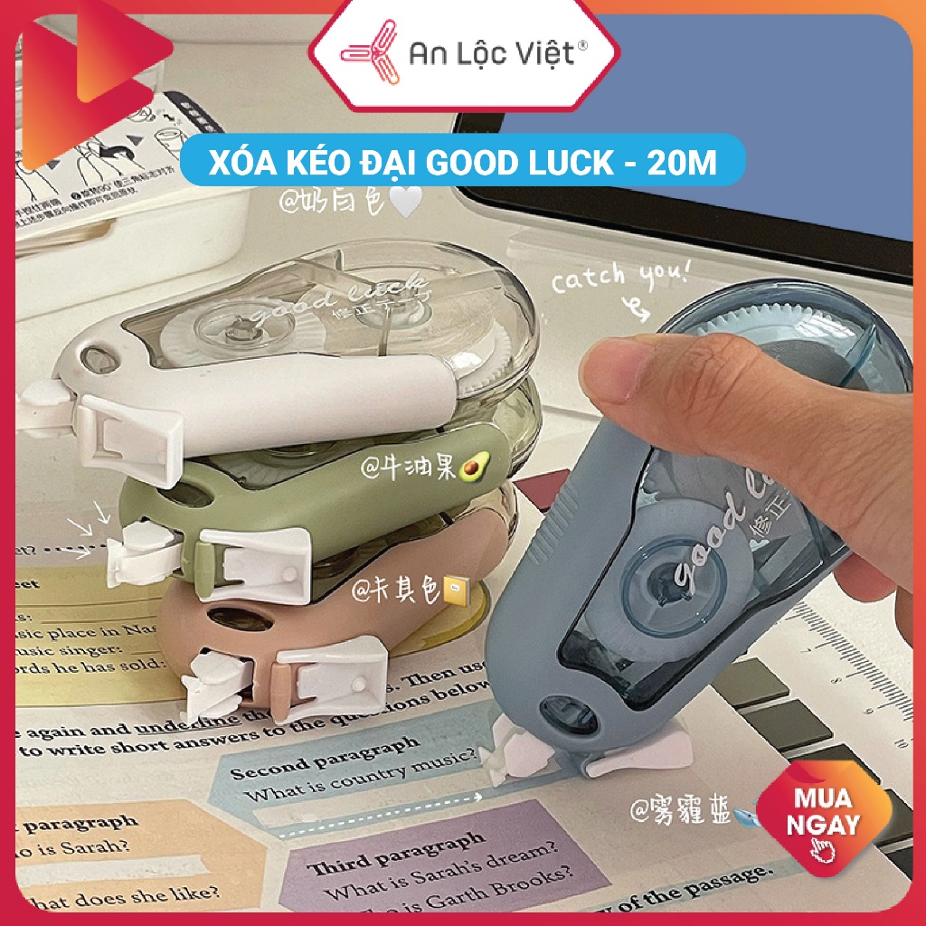 [HÀNG MỚI SIÊU HOT] Combo 5 Xóa Kéo Đại Good Luck, Độ che phủ tốt, bám ...